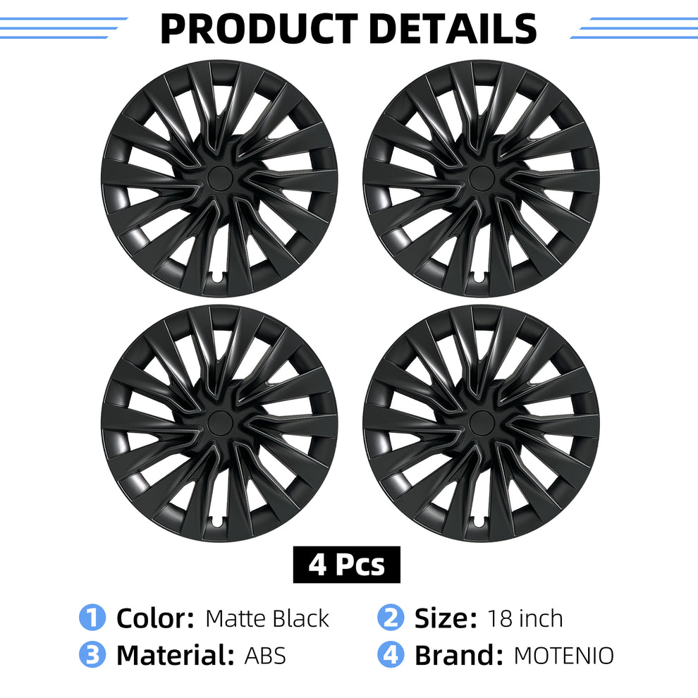 Design for Tesla Model 3 Highland 2023-2025 Hubcap 18 Inch Turbine Whe ...